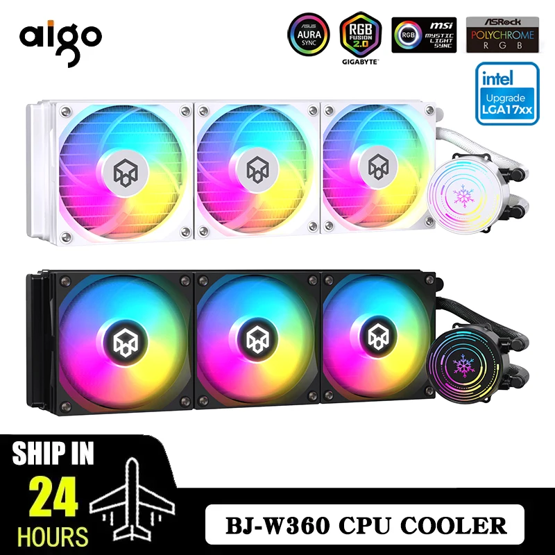 Aigo-Water-Cooling-ARGB-Fan-Liquid-Heatsink-Integrated-Radiator-360-Cpu ...
