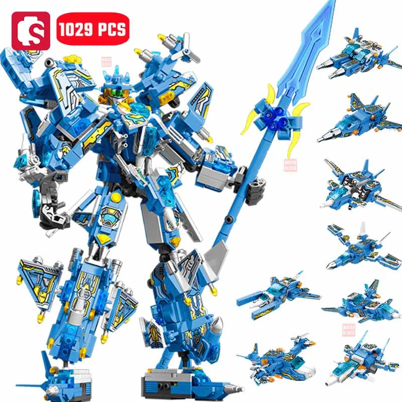 SEMBO-1029pcs-Zhao-Yun-Combined-Mech-Robot-Assemblage-Building-Blocks ...