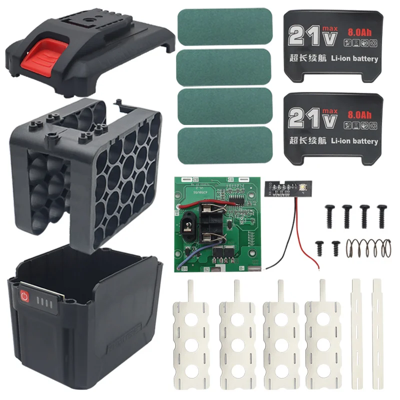 20-X-18650-WA3550-Li-ion-Battery-Case-PCB-Charging-Protection-Circuit ...