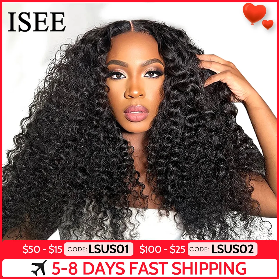 Wear-Go-Wig-ISEE-HAIR-PreBleached-Knots-Kinky-Curly-HD-Lace-Glueless ...