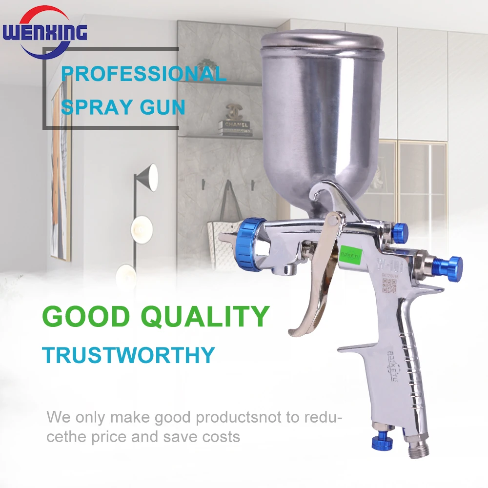 Paint Gun W101 Air Spray Gun Hand Manual Airbrush,1.0/1.3/1.5/1.8mm ...