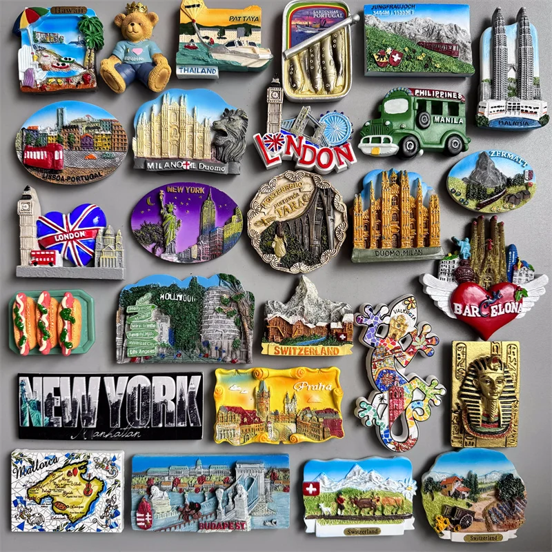 Fridge-Magnets-Spain-Praha-Budapest-London-Montenegro-Thailand-Aruba ...