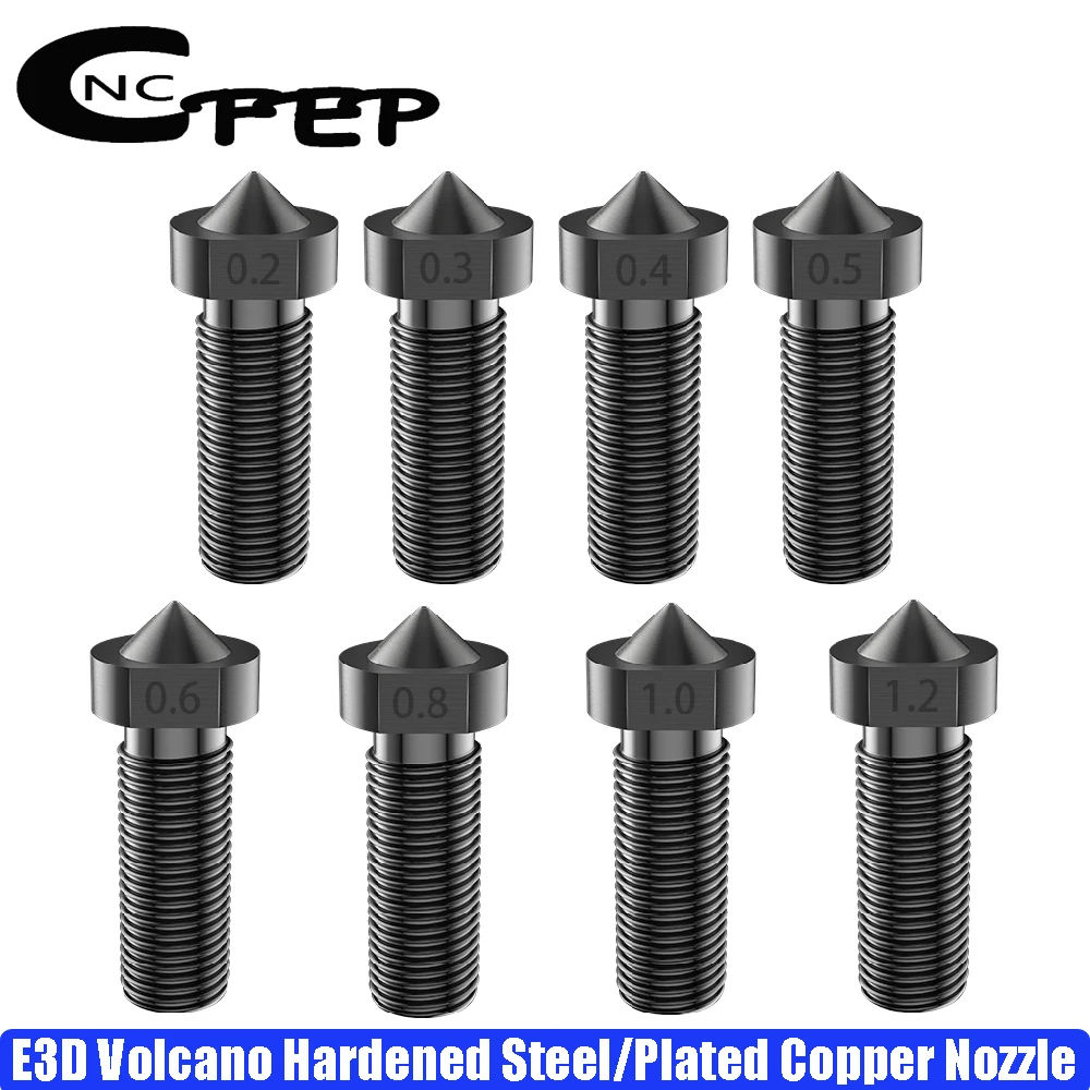 High Quality 2pcs E3D Volcano Hardened Steel Nozzle 3D Printer Parts ...