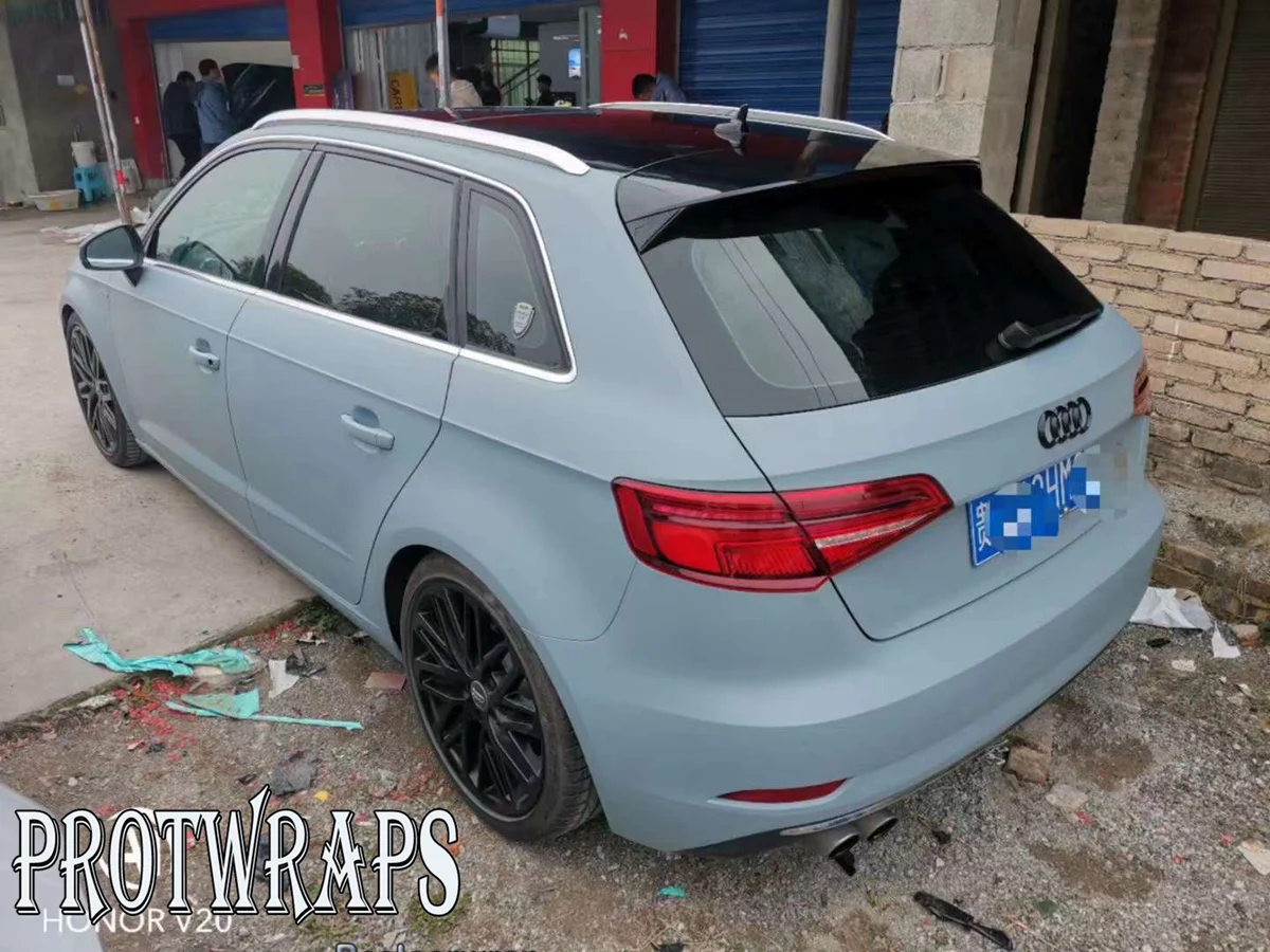 Matte Light Grey Car