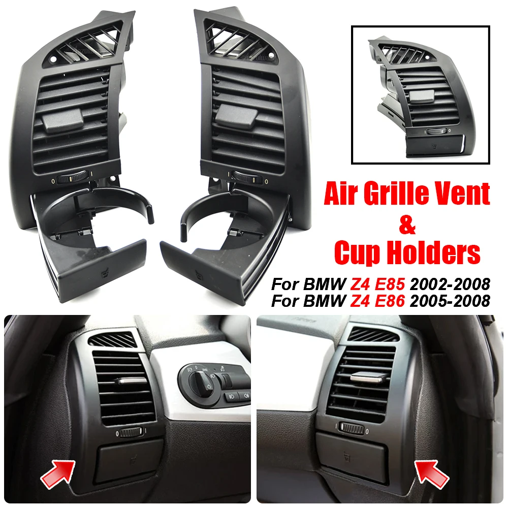 Black-Car-Dashboard-Cup-Holders-For-BMW-E85-E86-Z4-Dashboard ...