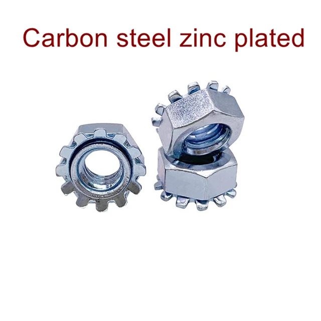 American standard thread K-type gear toothed lock nut Stainless steel ...