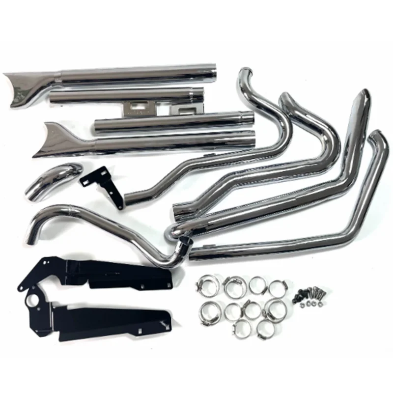 Motorcycle-fishtail-exhaust-For-Harley-Softtail-SLIM-heritage-classic ...