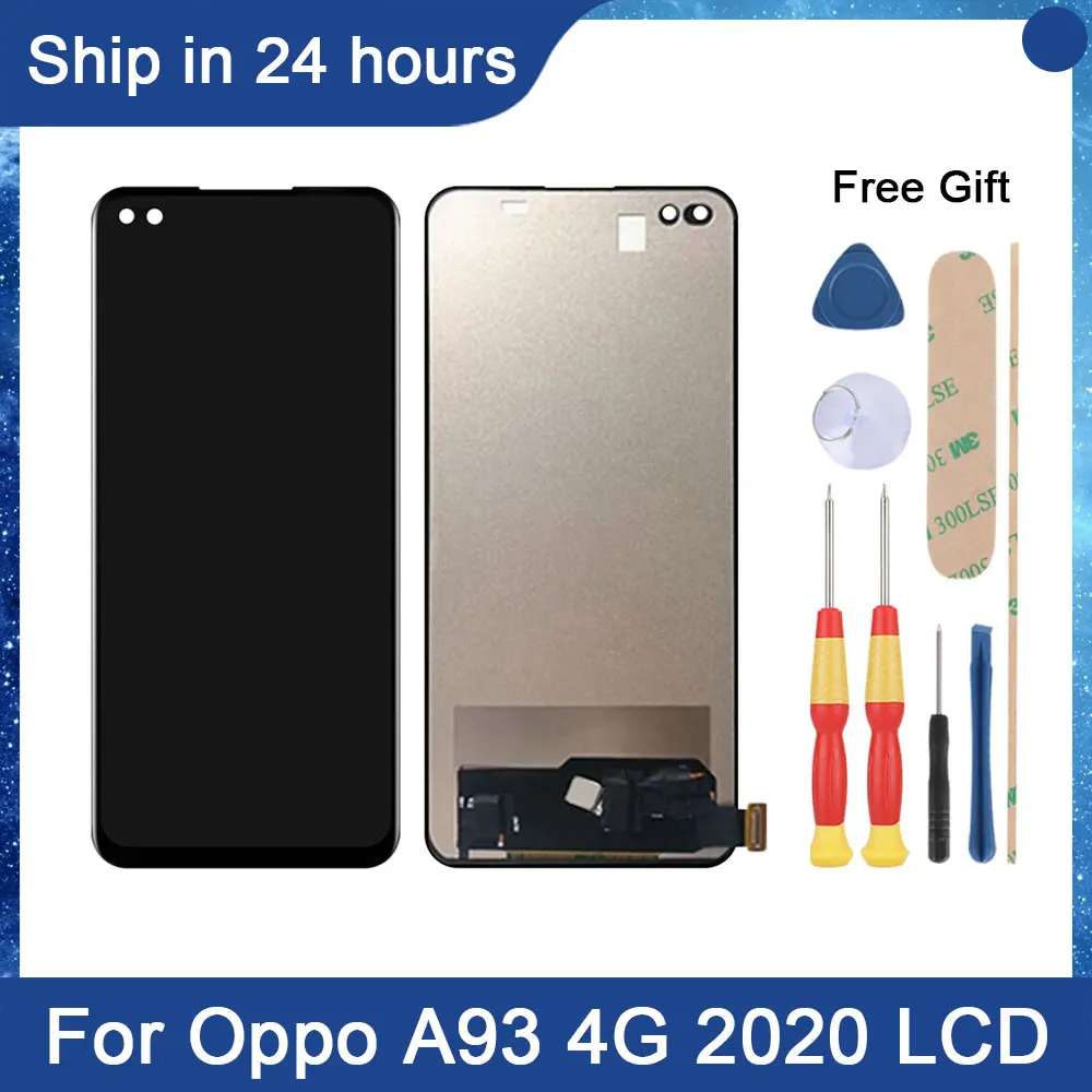 For Oppo A93 4G 2020 LCD Display Touch Screen Digitizer Assembly Replacement Screen For Oppo A93 ...