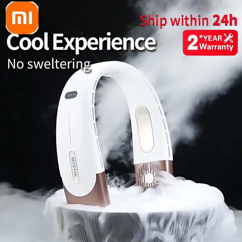 Xiaomi 6000mAh Hanging Neck Fan Portable Air Conditioner Type-C USB ...