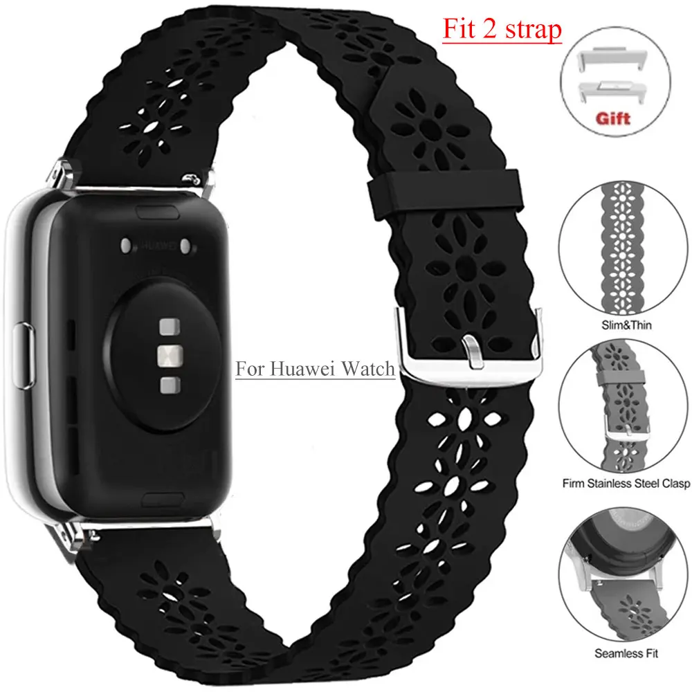 Silicone-Strap-For-Huawei-Watch-Fit-2-Smartwatch-Band-Replacement-Sport ...