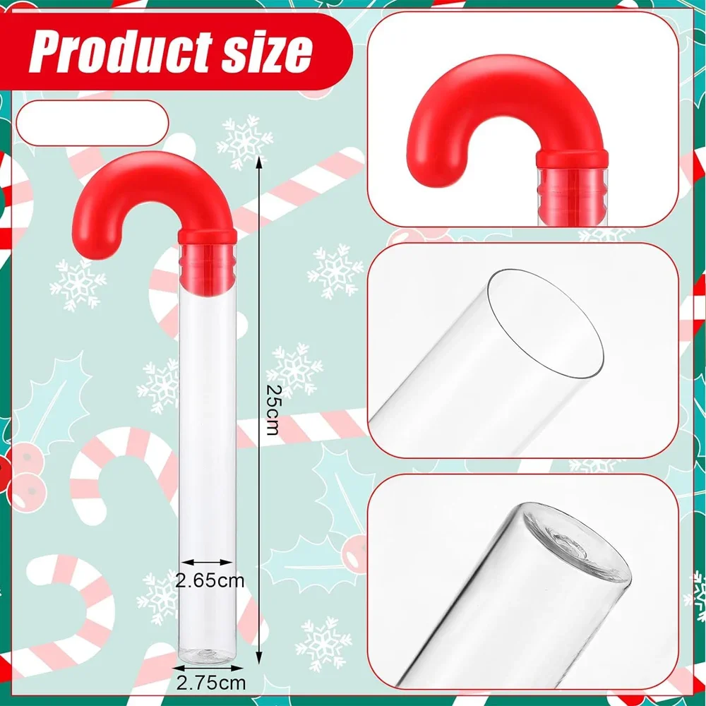 Large-Clear-Plastic-Christmas-Candy-Cane-Tubes-with-Red-Topper ...