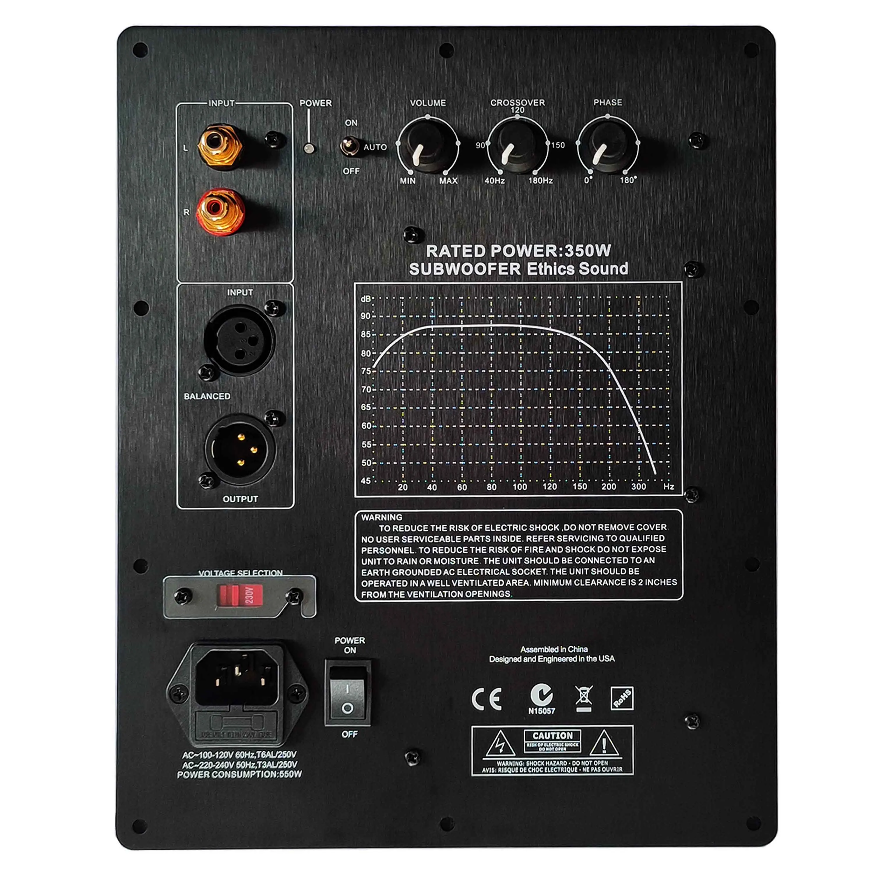 110-220V-HIFI-Mono-350W-Heavy-Subwoofer-Digital-Active-Power-Amplifier ...