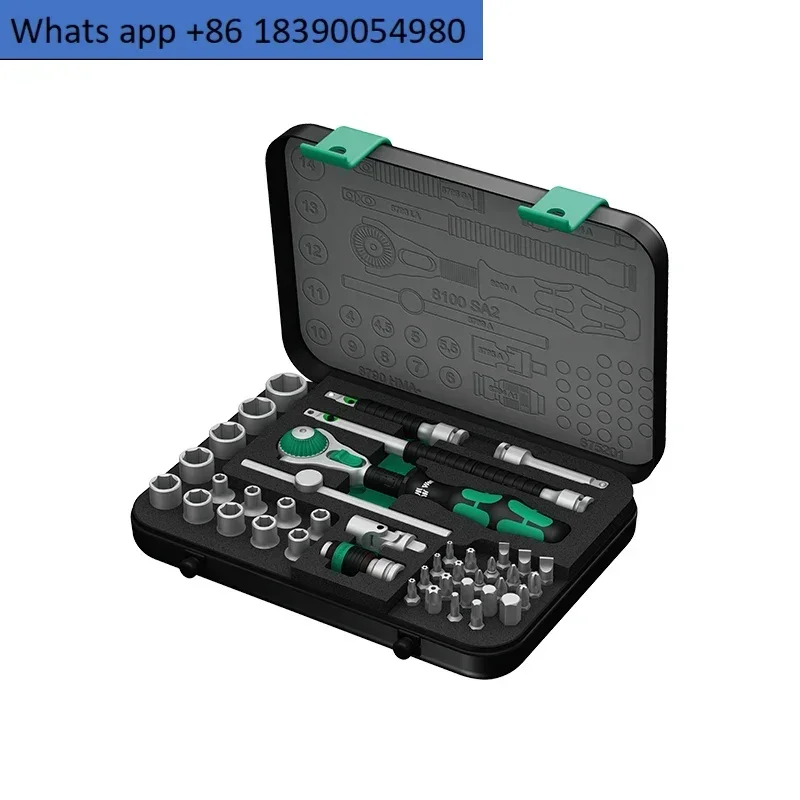 German wera vira hardware tool kit 8100 quick ratchet wrench socket ...