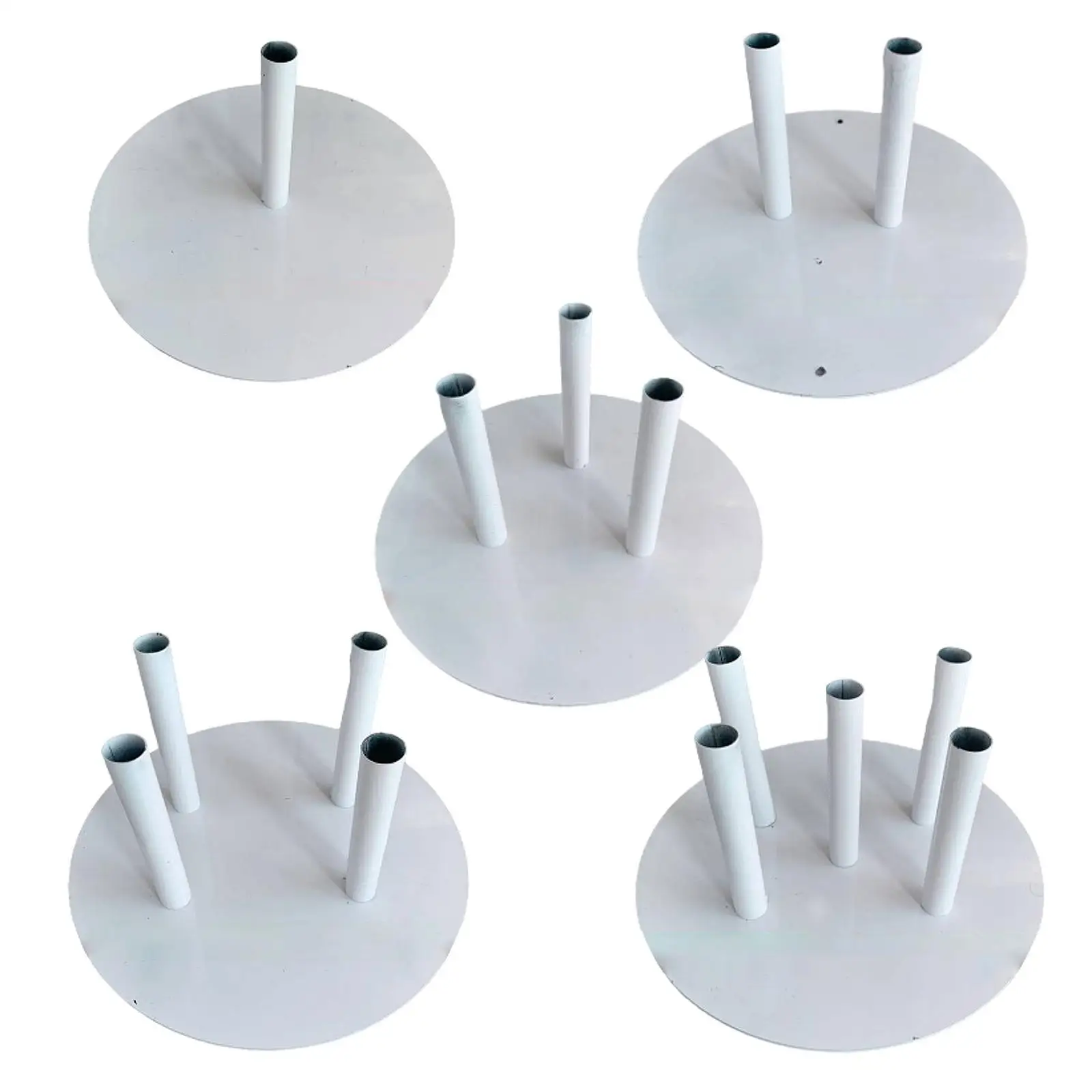 Flower Pole Display Stand Base Round Standing Flower Arrangement for ...