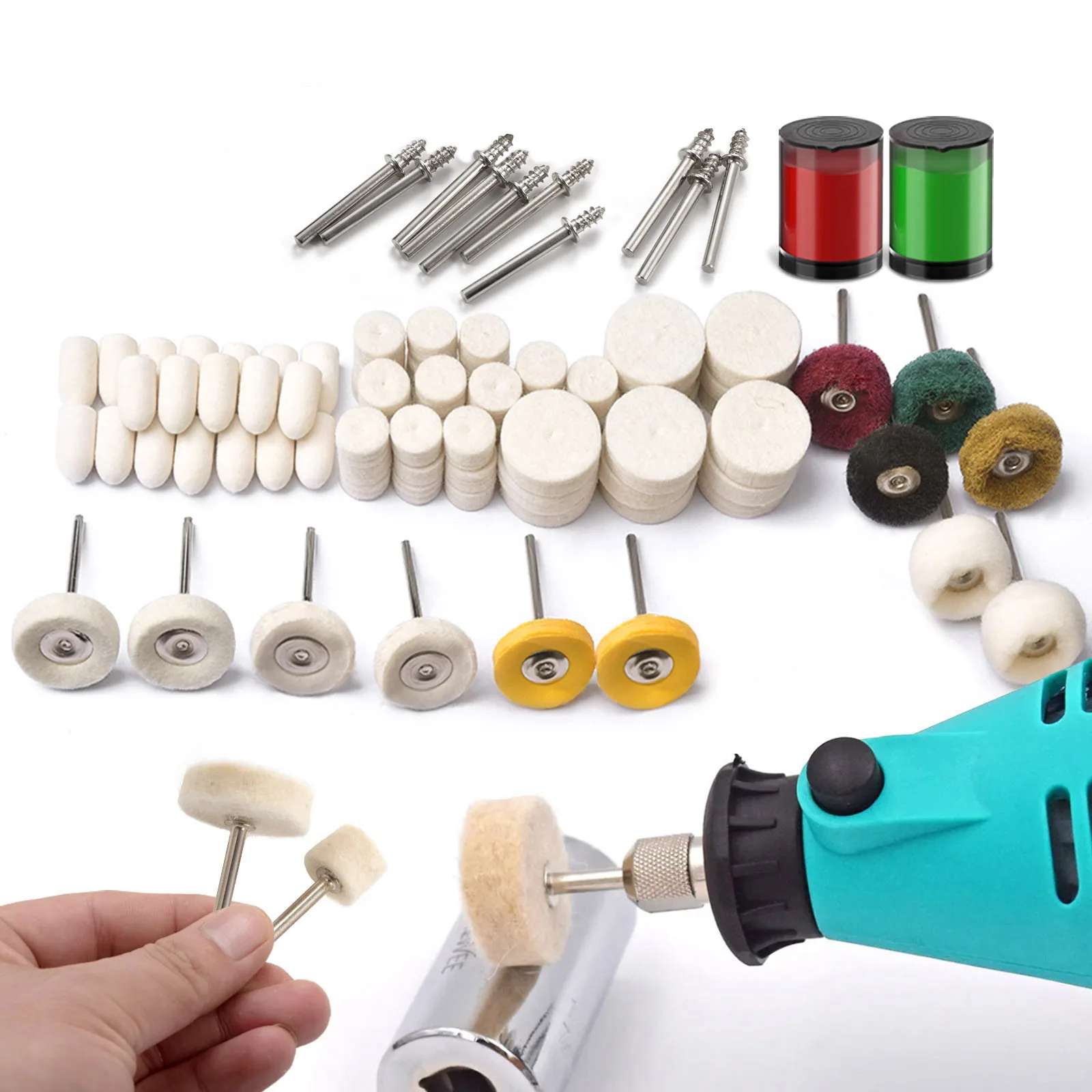 Professional Rotary Tool Polishing Kit for Dremel - 94Pcs 1/8" Shank ...