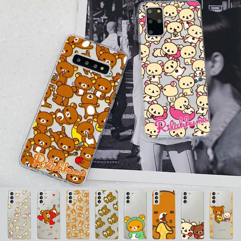 Rilakkuma Phone Case for Samsung A51 A52 A71 A12 for Redmi 7 9 9A for ...