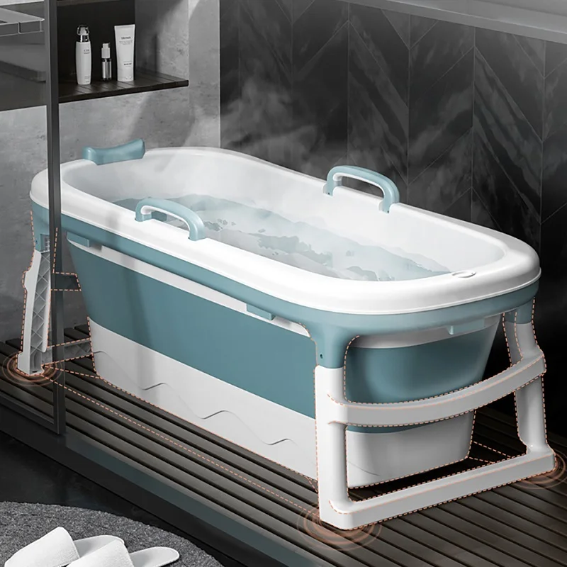 Bañera plegable de invierno antideslizante para el hogar, piscina para ...