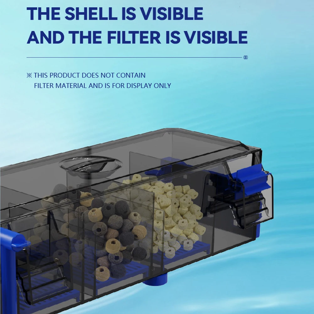 Silent-Aquarium-Filter-Wall-Mounted-Multi-Layer-Waterfall-Filter-Dual ...