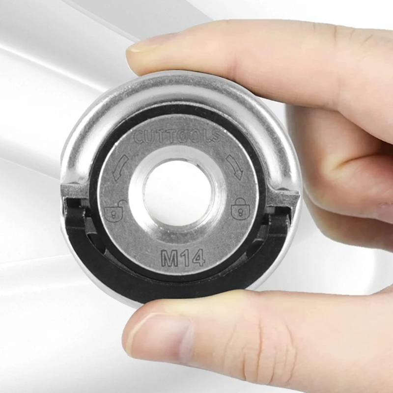 Flange-Nut-M14-Grinder-Locking-Clamp-Steel-Outlet-Self-Locking-Pressing ...