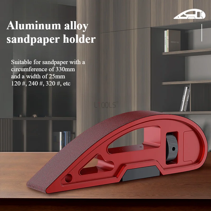 Aluminum-Alloy-Sandpaper-Holder-Adjustable-Handheld-Grinding ...