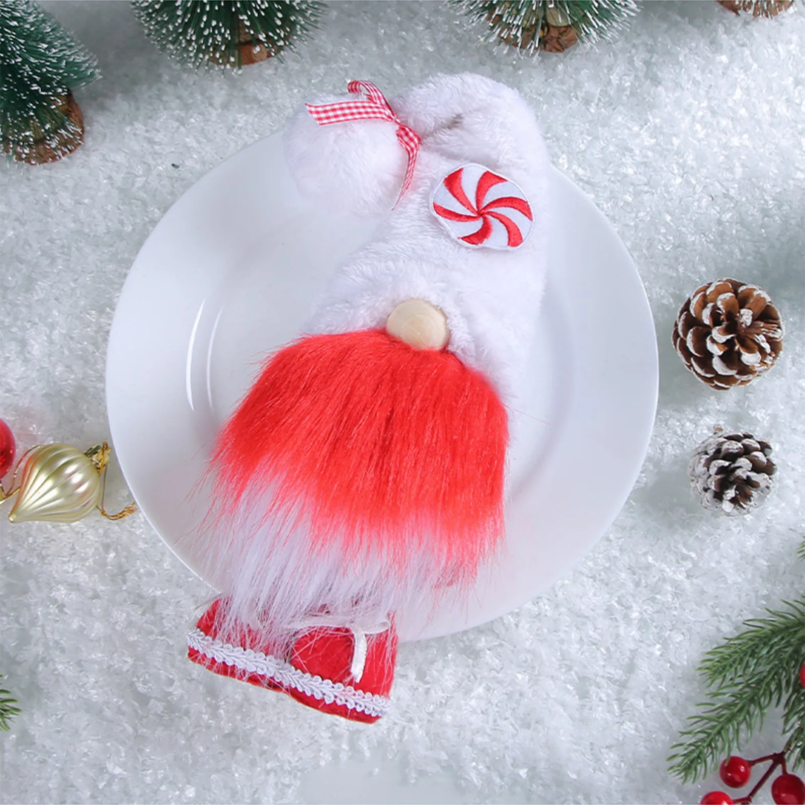 Candy-Dwarf-Ornament-No-Face-Old-Man-Ornaments-Creative-Standing-Doll ...