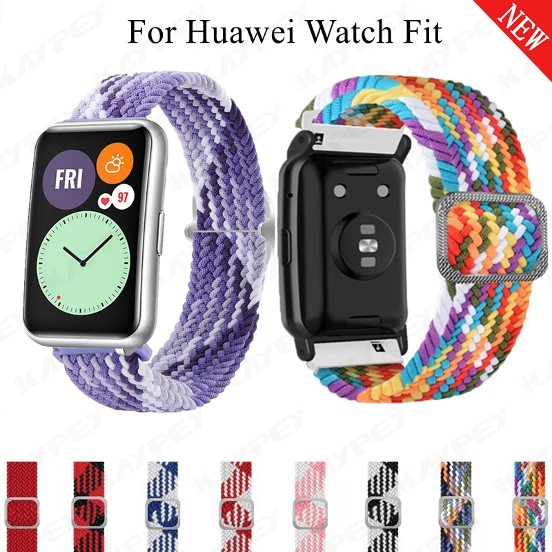 Nylon-Band-For-Huawei-Watch-FIT-Strap-Smartwatch-Accessories-Loop ...