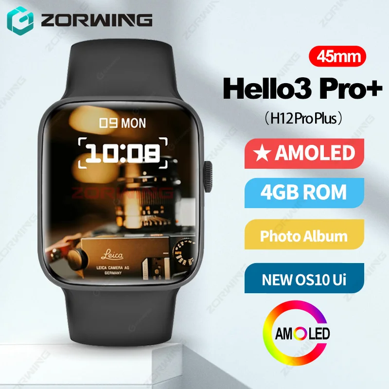 Hello-3-Pro-Plus-reloj-inteligente-AMOLED-para-hombres-y-mujeres-4GB-de ...
