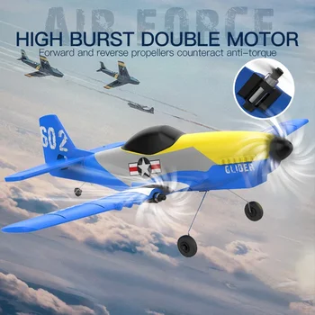 Rc Planes 3 Channels Remote-controlled Aircraft Dual Motor Control Epp ...