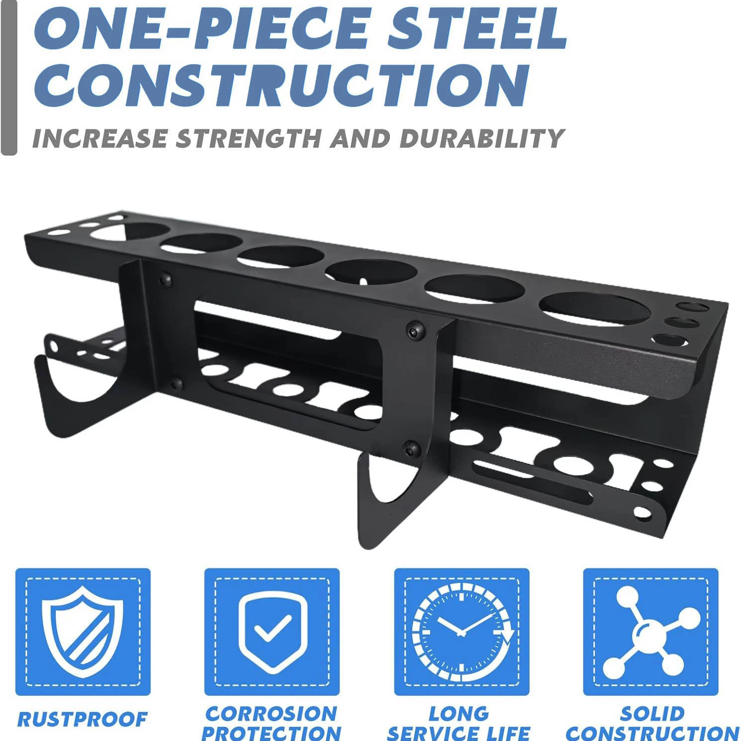 Caulk Tube Holder Metal Grease Tube Rack Wall Mounted Sealant Organizer ...