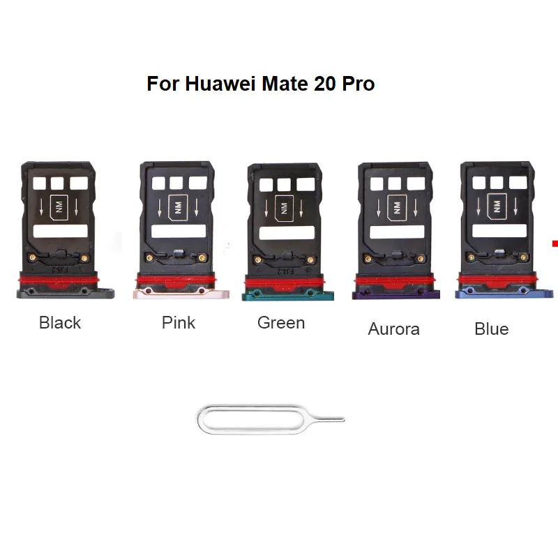 New For Huawei Mate 20 Pro Sim Card Tray Slot Holder Socket Adapter Connector Repair Parts ...