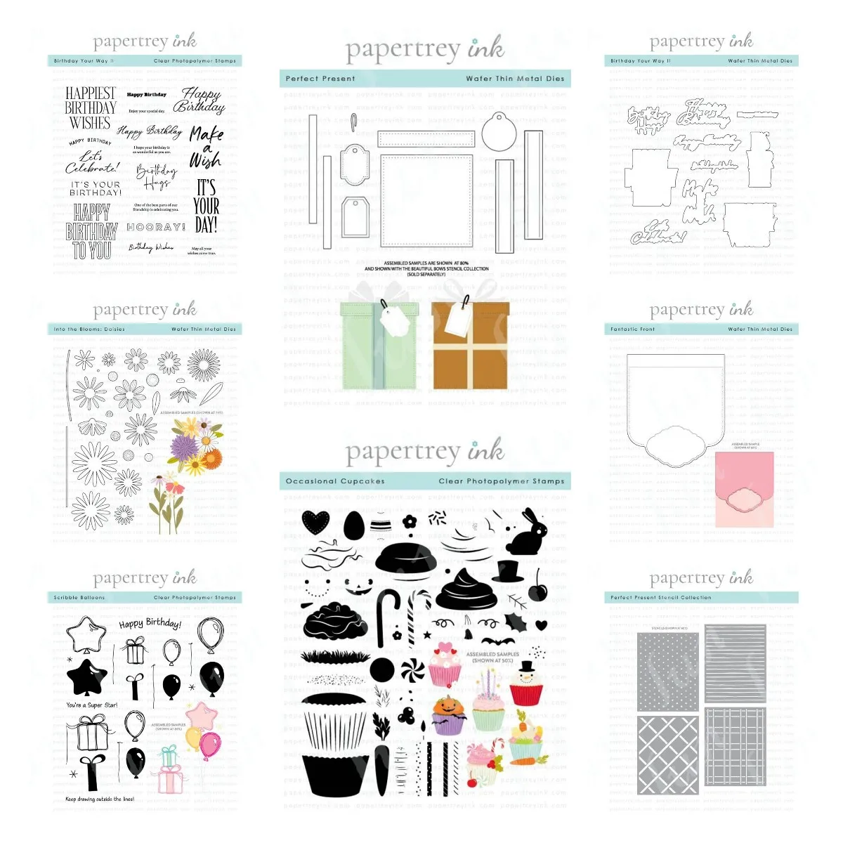 Scribble-Balloons-Hot-Foil-Plates-and-Dies-2024-New-Present-Stencil ...