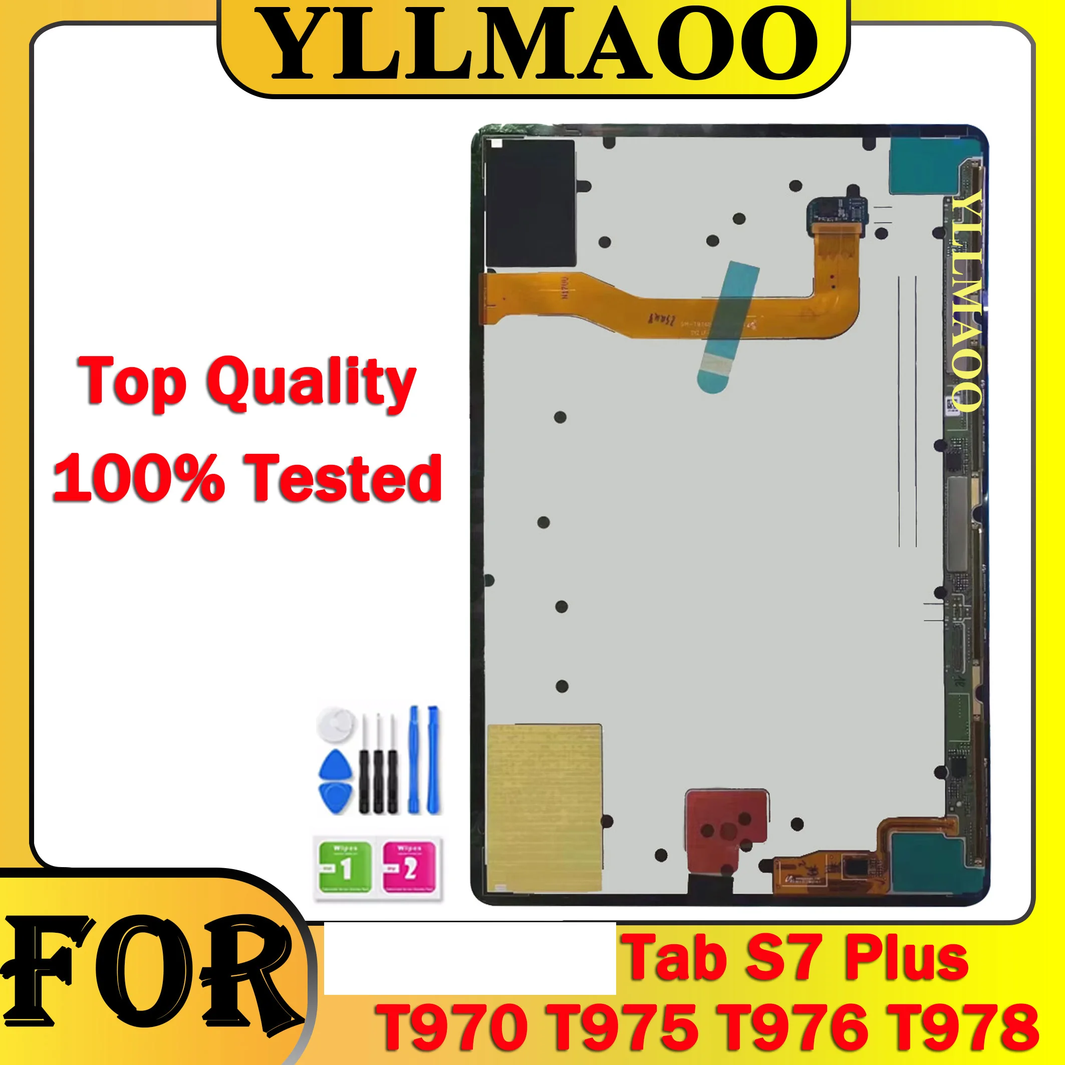 AMOLED 12.4" LCD Replacement For Tab S7 Plus S7+ T970 T975 T975N T976B ...