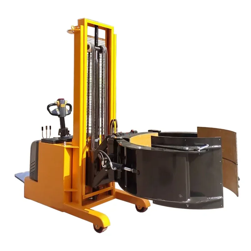 YL420 600 650 800 Electric Drum Lifter Barrel Stacker Dumper Lift Bales ...