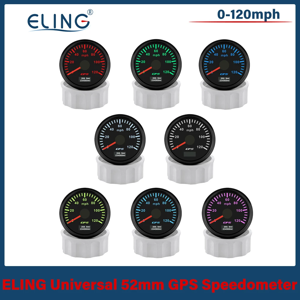 52mm-GPS-Speedometer-0-30mph-60-80-120-200MPH-Odometer-Tripmeter-with ...