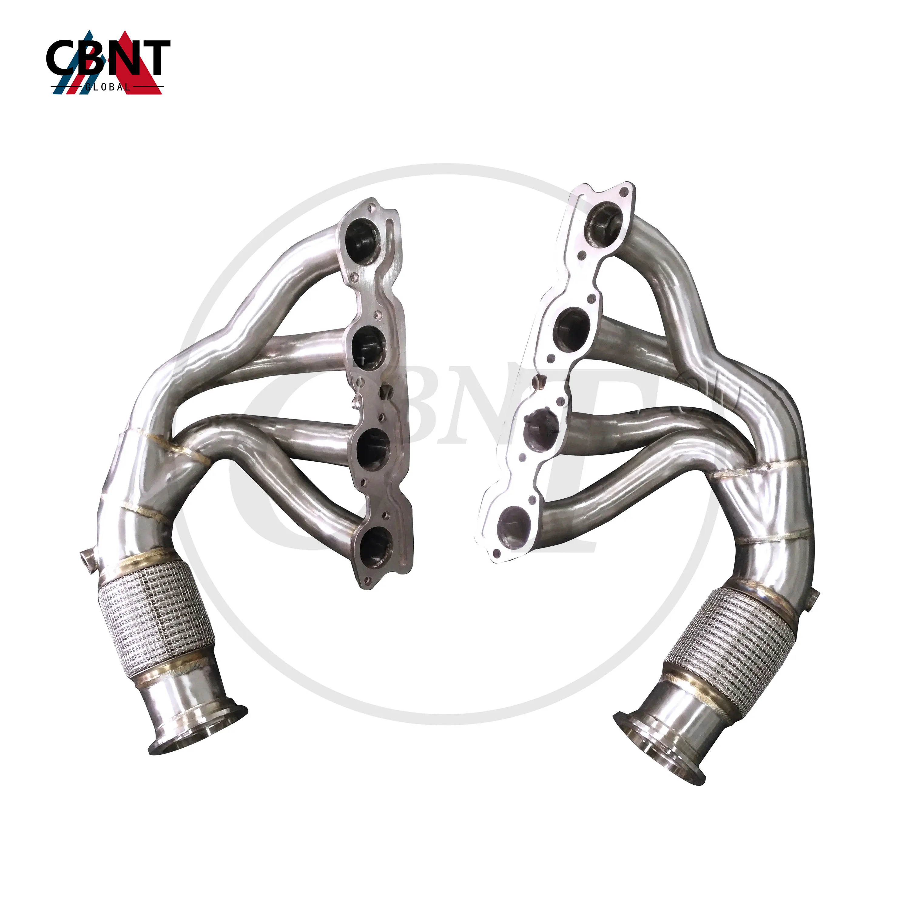 CBNT High Performance Free Flow Stainless Steel Exhaust Manifold Header ...