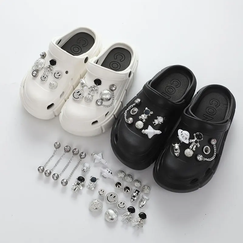 Venda quente 12 Pcs/Set Trendy Rhinestone Croc Encantos Designer Diy ...