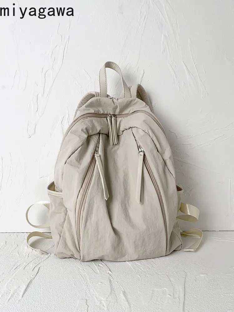 Miyagawa-Lightweight-Nylon-Backpack-for-Female-Students-Japanese-Korean ...