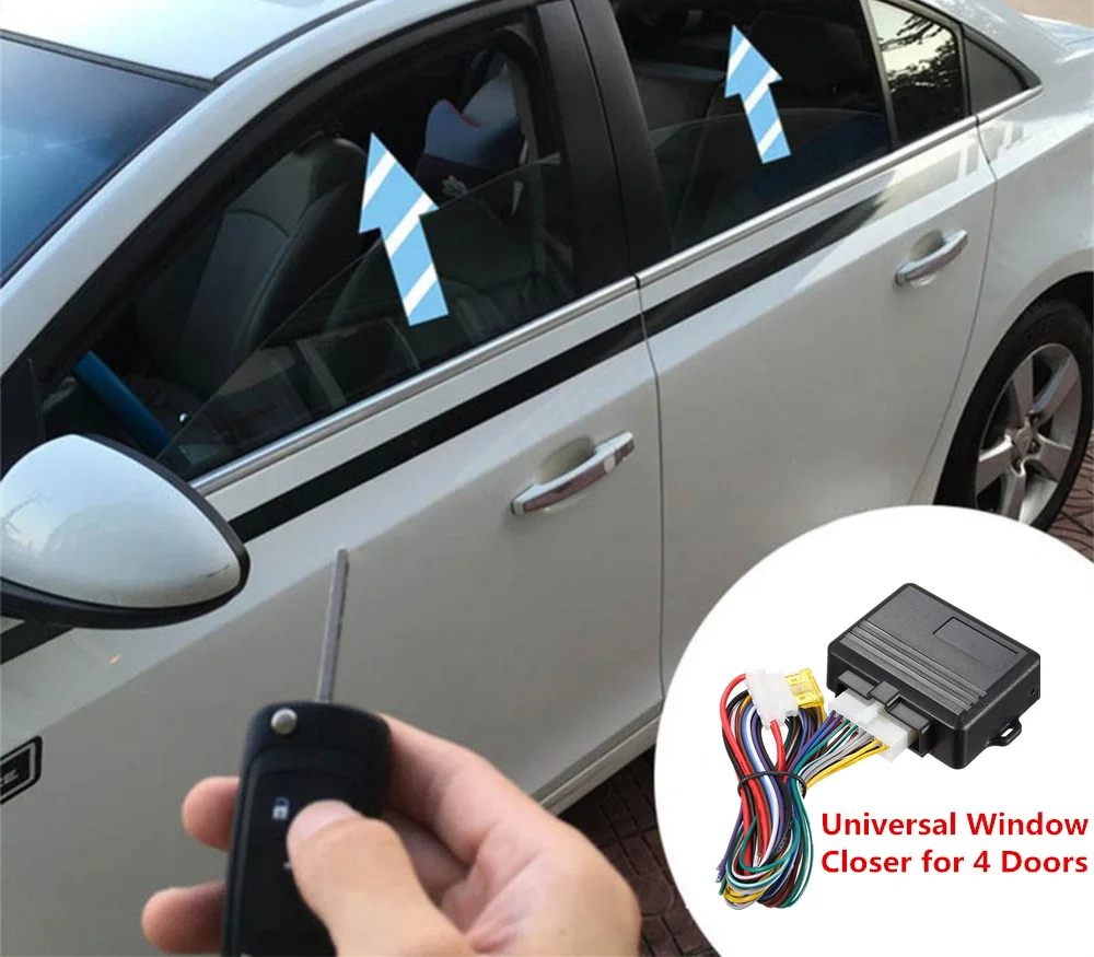 Universal Car Accessories 12V Automatic Window Closer System Kit Fit ...