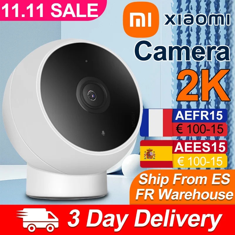 NEW Xiaomi Mijia Smart IP Camera 2K Standard Edition Night Vision Wifi ...