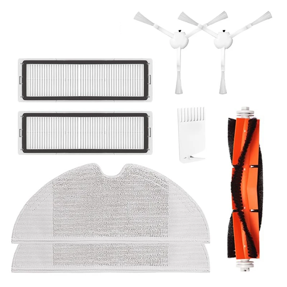 8PCS-Hepa-Filter-Main-Brush-Mop-Cloth-Replacement-Kits-for-Xiaomi-Mijia ...