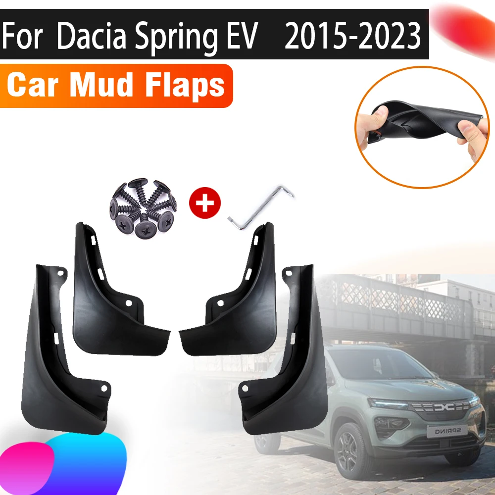 4-PCS-Car-Mudguards-For-Dacia-Spring-EV-Electric-2022-Accessories-2021 ...