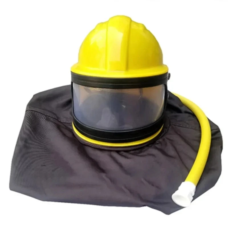 ABS-protective-sandblasting-helmet-dust-mask-sandblasting-cover-with ...