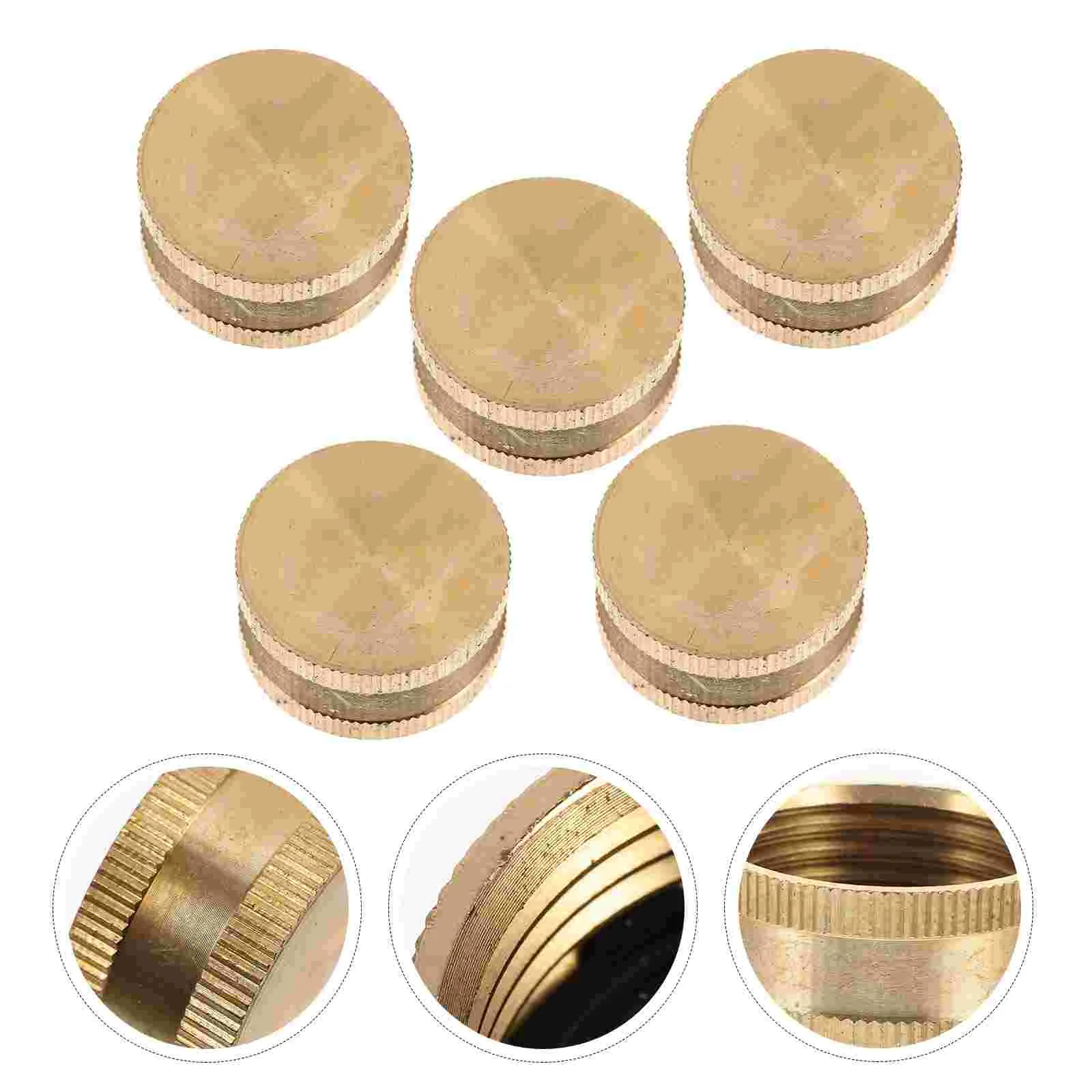 5pcs-3-4-Garden-Hose-Female-End-Cap-Brass-Spigot-Cap-Water-Hose-Thread ...