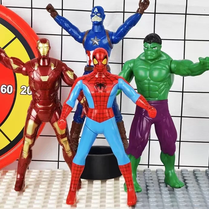 Disney-Marvel-18Cm-Spiderman-Hulk-Ironman-Pvc-Action-Figure-Movable ...