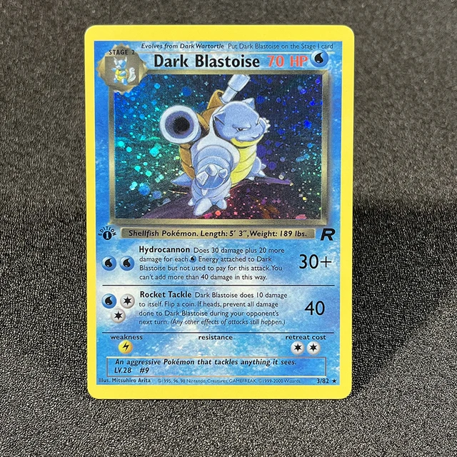 Carte Blastoise Sombre Pokemon Blastoise Action Figure Achat En