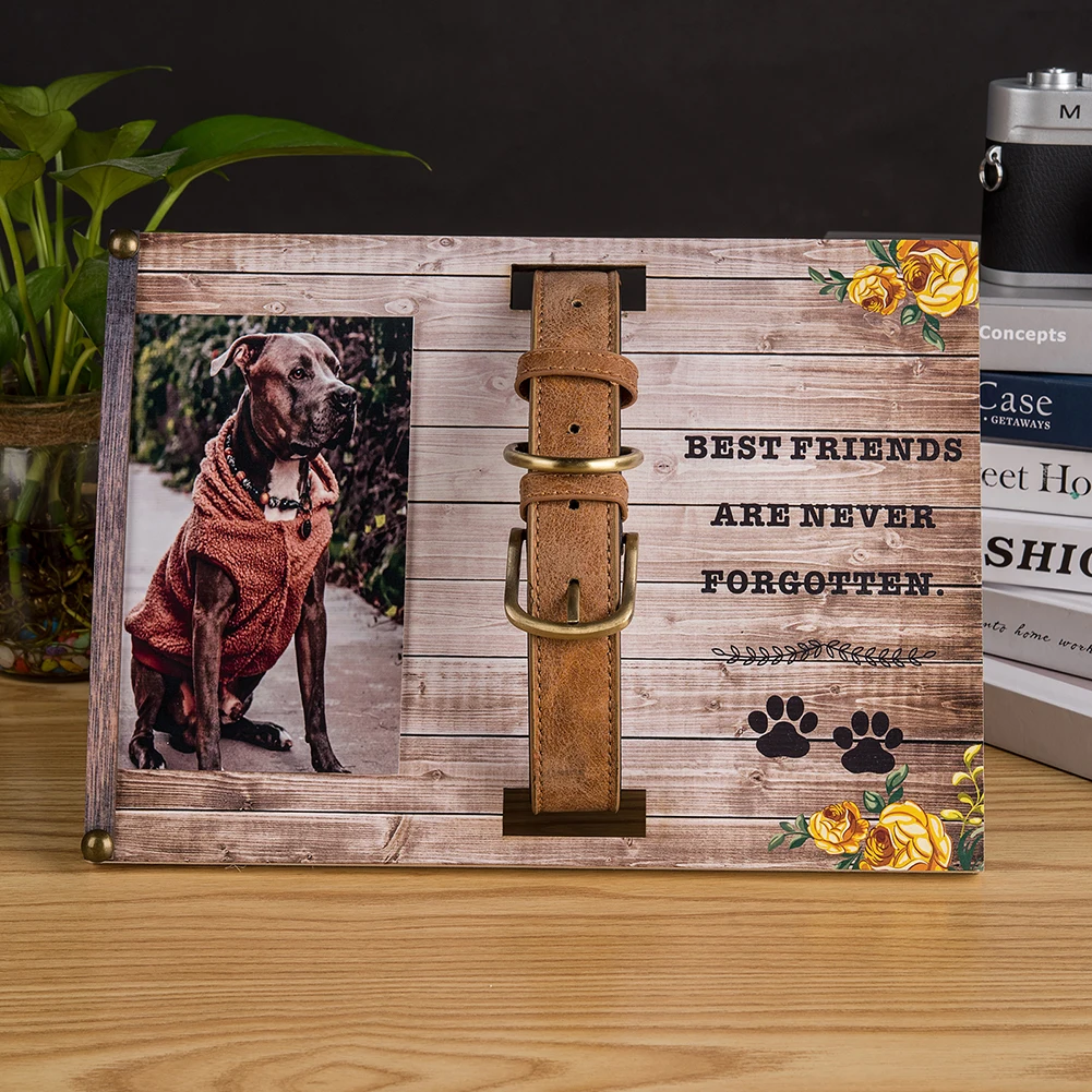 Wooden-Photo-Frame-Dog-Pet-Custom-Picture-Frame-Color-Printing-Puppy ...