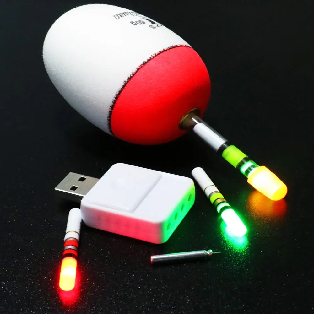 Fishing Float Light USB Charger CR322 3V Lithium Battery Kit Pesca ...