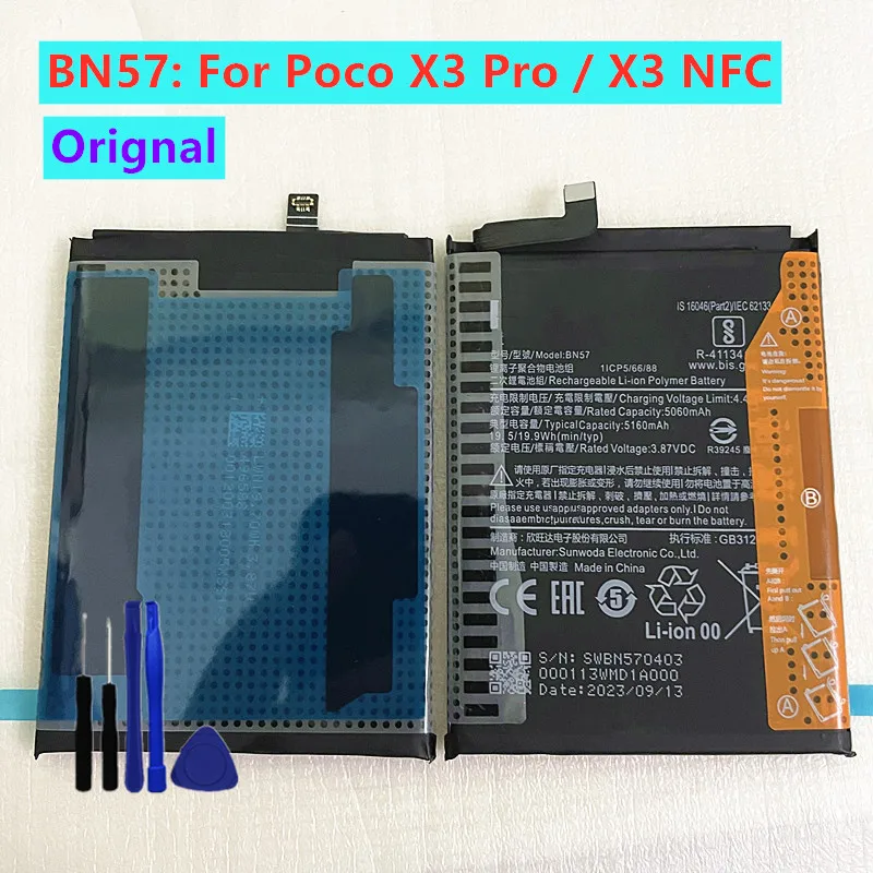New-High-Qulity-BN57-BN61-Battery-For-Xiaomi-Pocophone-Poco-X3-Pro ...