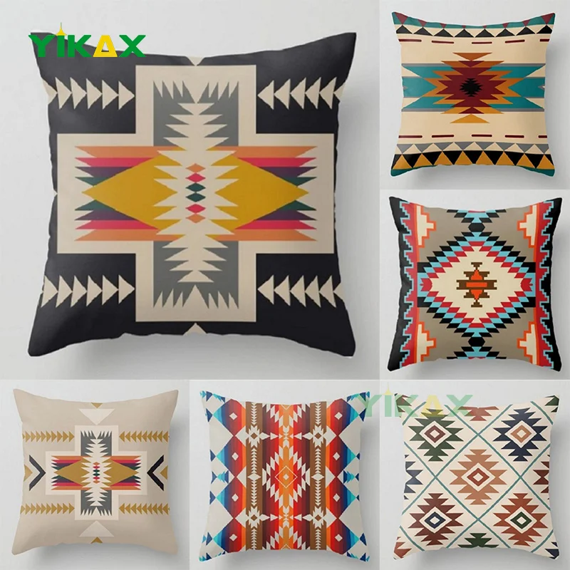 Decorative-Pillowcase-Sofa-Geometric-Southwest-Cushion-Cover-Aztec ...