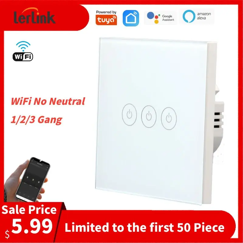 Tuya-Smart-WiFi-No-Neutral-Wall-Light-Switch-5-200W-Bulb-Lamp-EU-Type ...